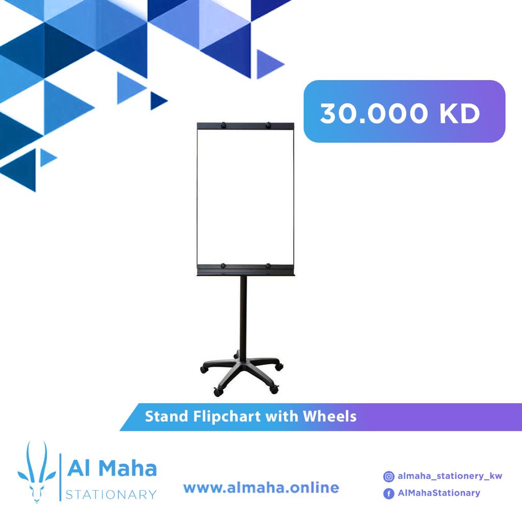 Stand Flipchart With Wheels - Al Maha Stationery