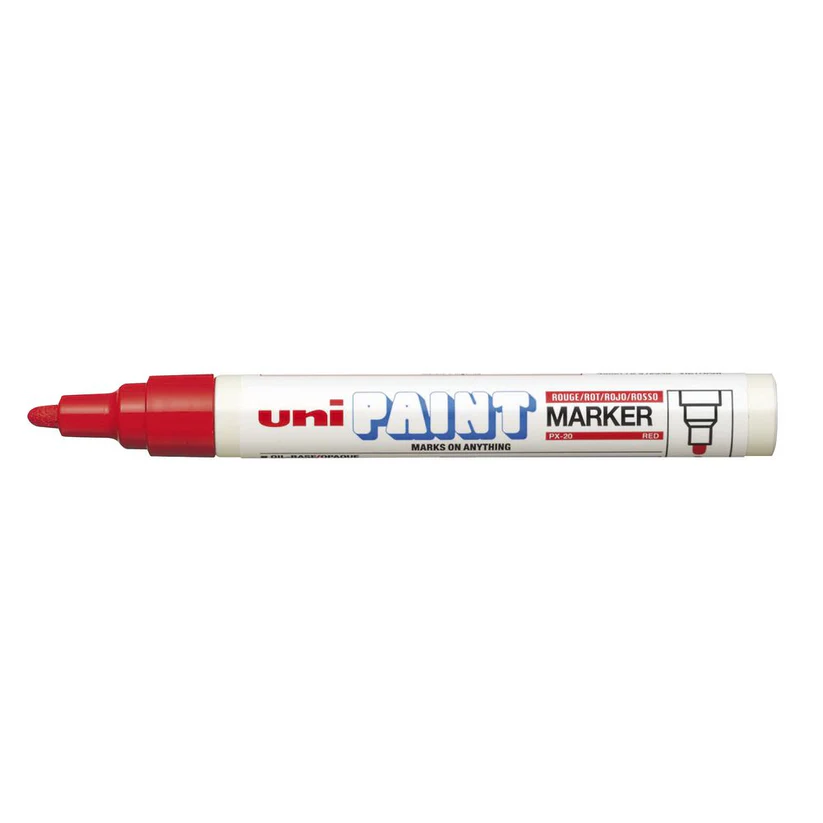 Uni Paint Marker Medium Line (Red) - Al Maha Stationery