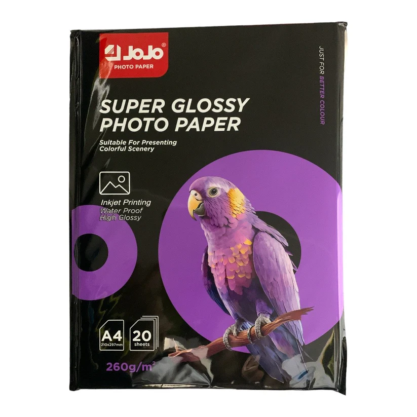 JOJO Super Glossy Photo Paper 260 g 20 Pcs JA-1047 - Al Maha Stationery