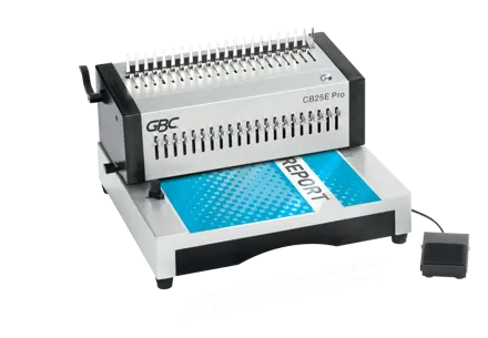 GBC CB25E Pro Heavy Duty Electric Punch and Comb Binding Machine ...